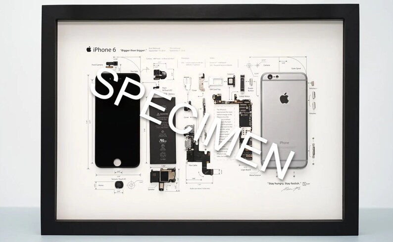 IPhone 6 Template A3 Size - Disassembly iPhone 6, iPhone 6 Teardown ...