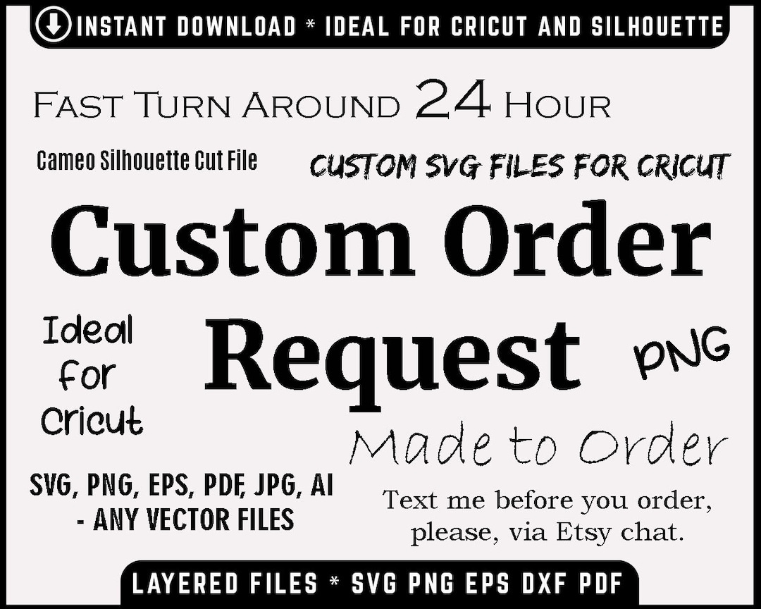 Custom SVG / PNG Custom SVG Files for Cricut Cameo - Etsy