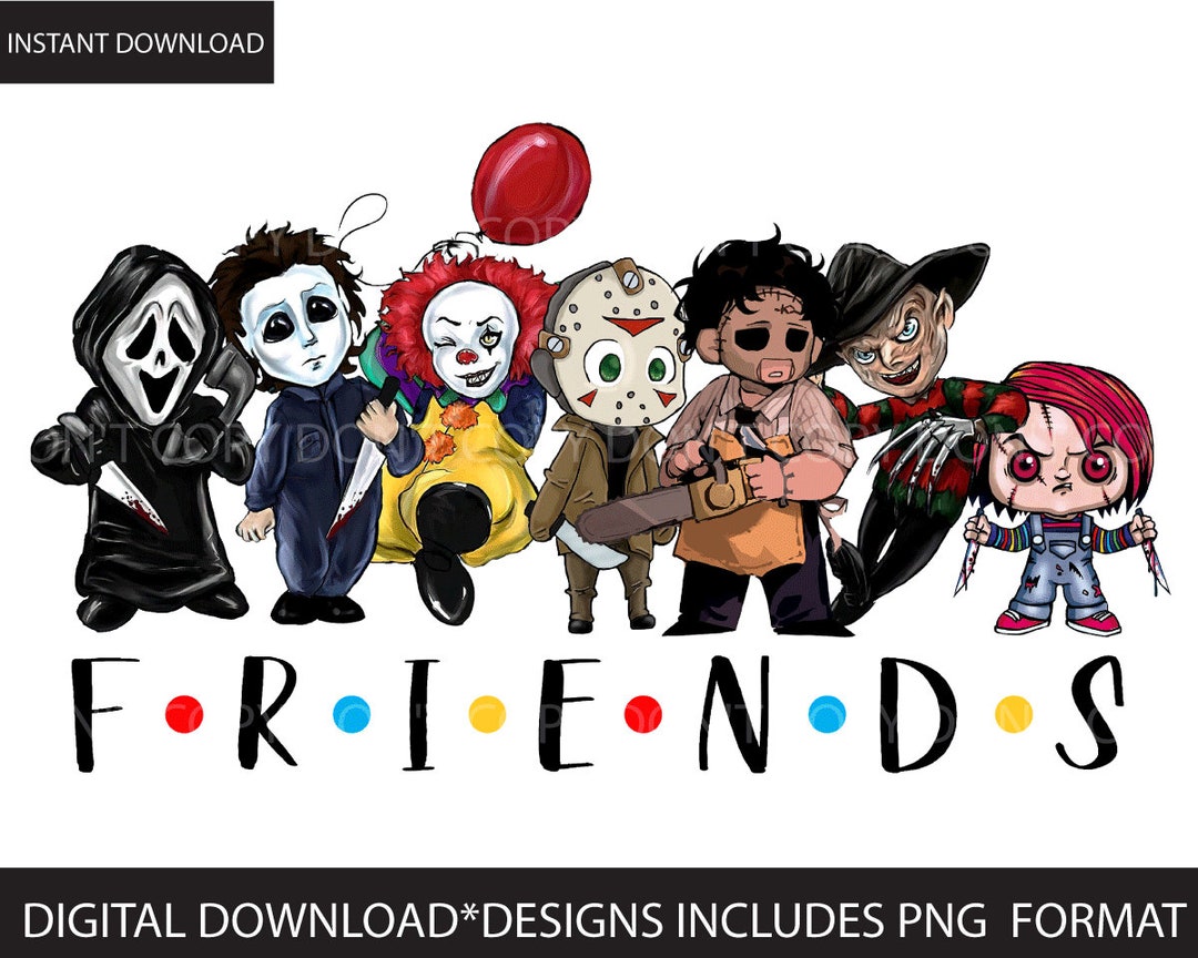 Horror Characters PNG Horror Friends Png Horror Halloween - Etsy UK