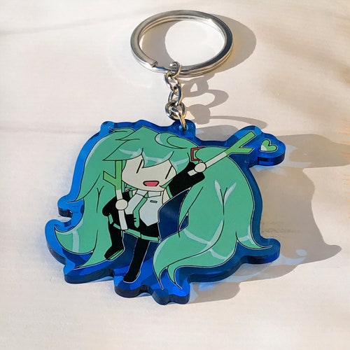Hatsune Miku Vocaloid Anime Acrylic Keychain clearance - Etsy