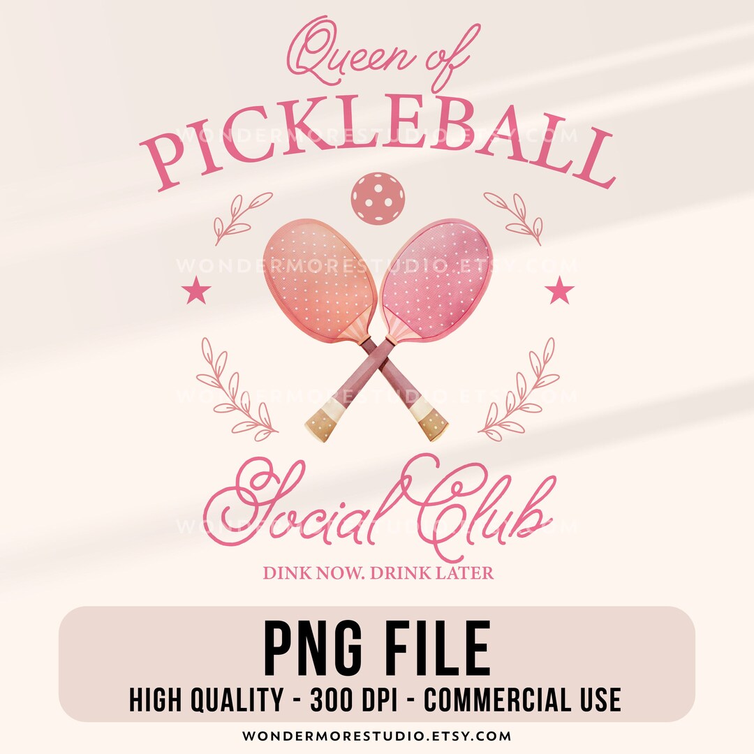 Cute Pickleball Images PNG Social Club Design Pastel Pickleball Player ...