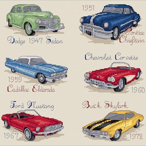 1967 Ford Mustang - Cross Stitch Pattern - Etsy