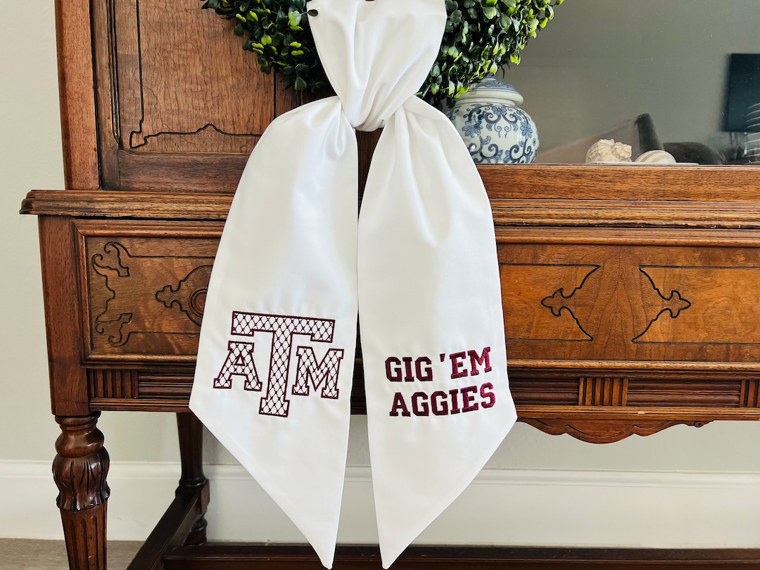 Wreath Sash, Monogrammed, School or Mascot, Game Day - Etsy