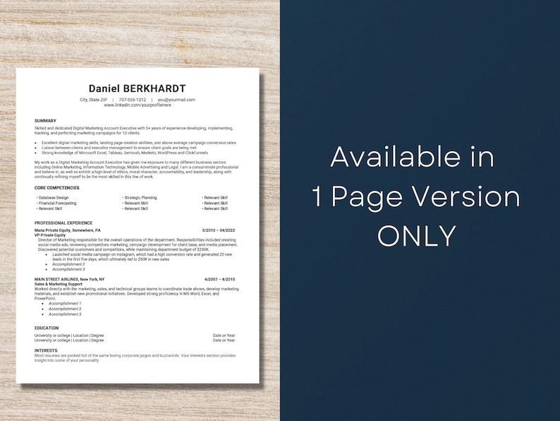 ATS Resume Template Professional Resume for MS Word and Google Docs ATS ...