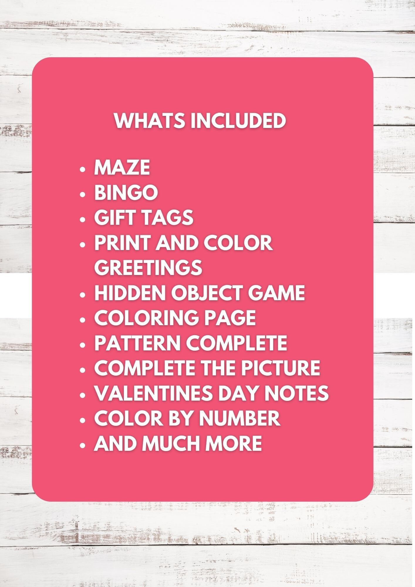 Printable Valentine's Day Kid's Activities, Valentine's Day Bundle ...