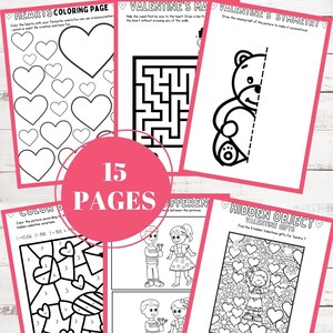 Printable Valentine's Day Kid's Activities, Valentine's Day Bundle ...