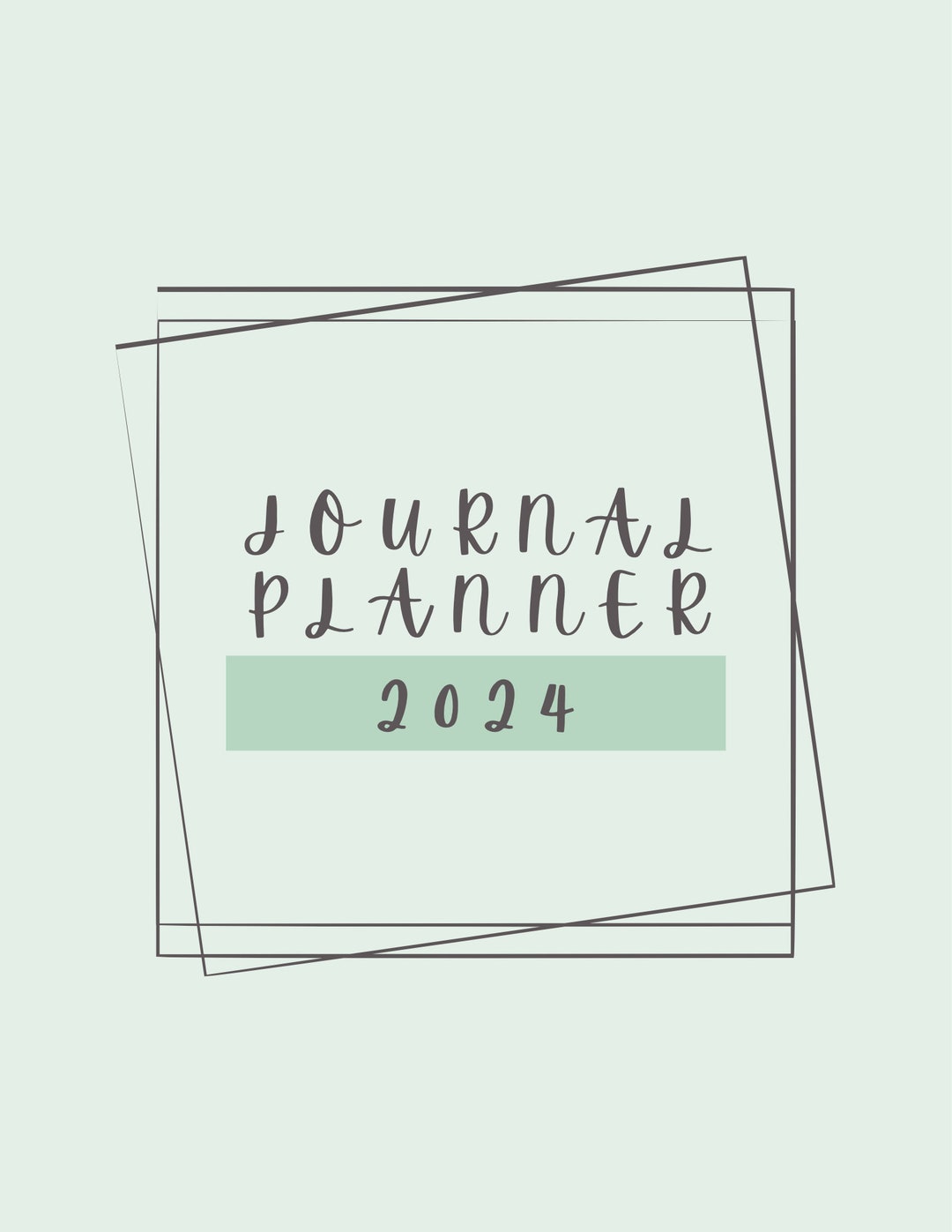 2024 Planner Calender Table Template Daily Monthly to Do List Goals ...