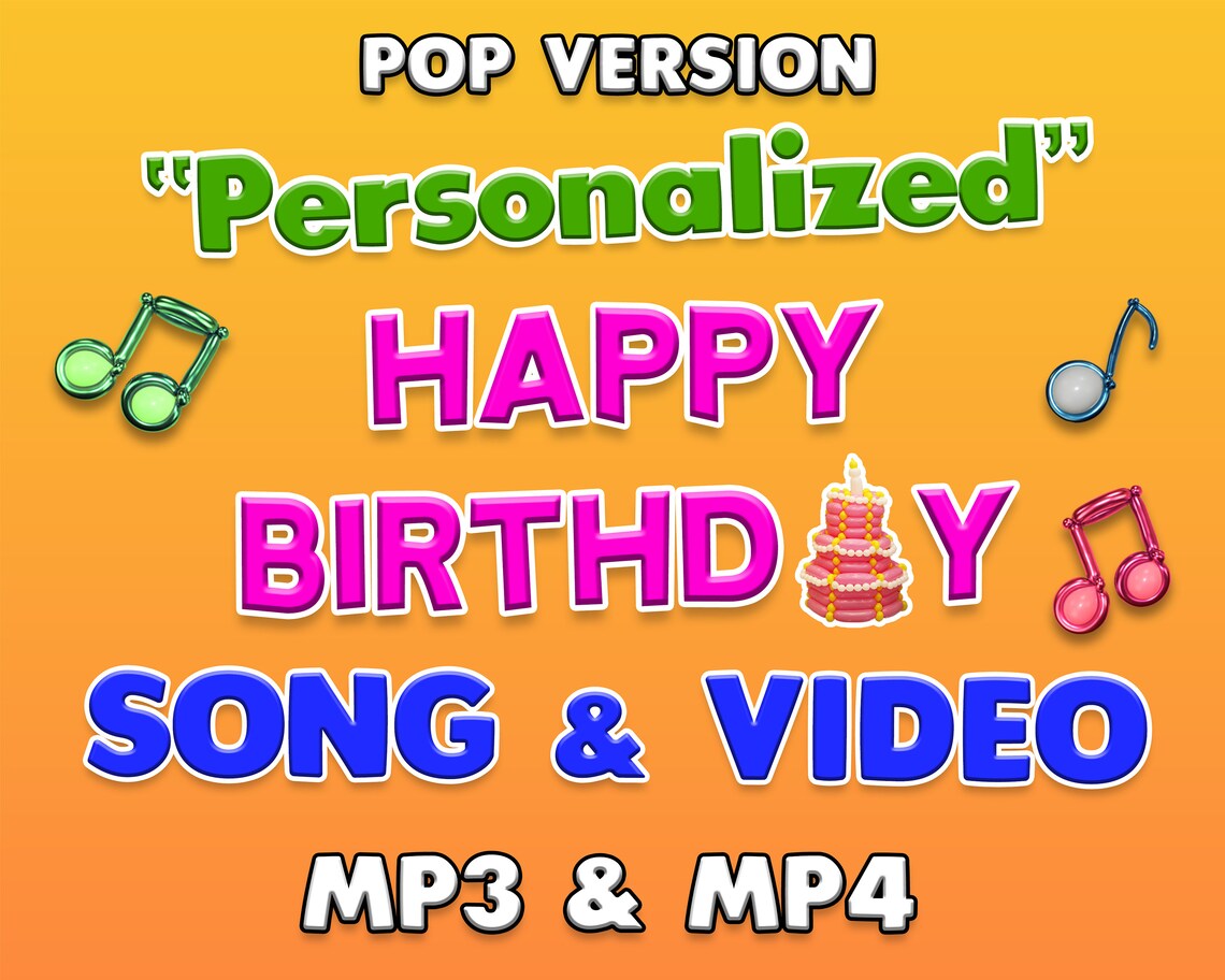CUSTOM BIRTHDAY SONG With Name Enter Your Name For A Etsy custom-birthday-song-with-name-enter-your-name-for-a-etsy