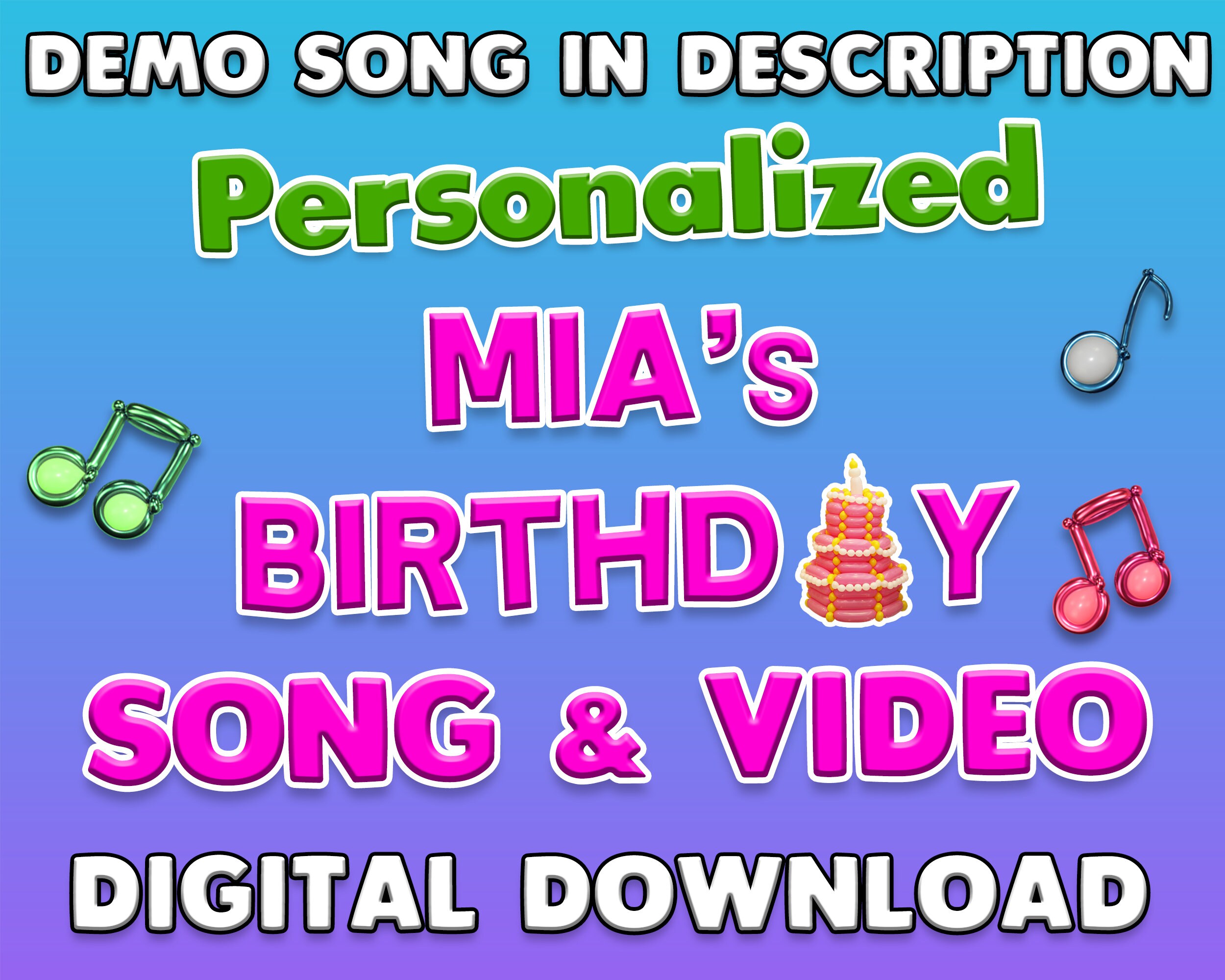 Happy Birthday MIA | Custom Personalized Birthday Gift for MIA - Happy ...