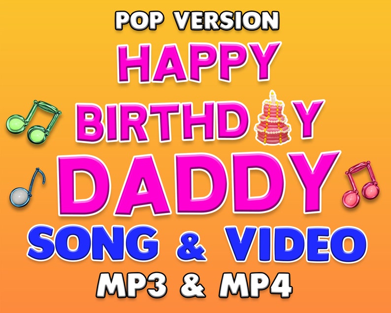 Happy Birthday DADDY Custom Personalized Birthday Song and Video for ...