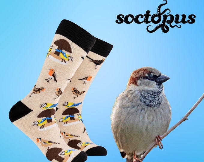 Birds Socks Novelty Socks Socks Gifts Bird Gifts Tweet Feet Unisex ...