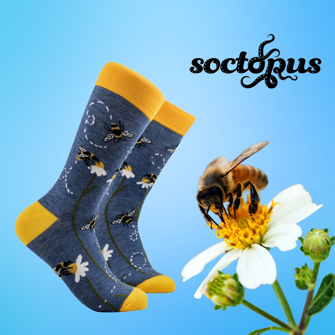 Bee and Daisy Socks Bzzzz - Etsy