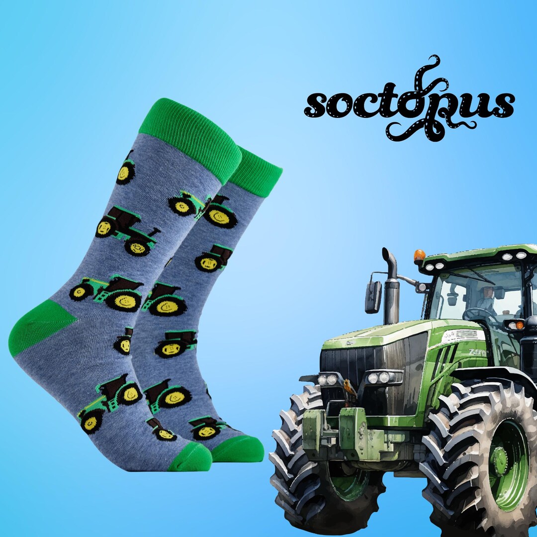 Farming Socks Green Machine Sock Gifts Unisex Socks Novelty Socks Socks ...