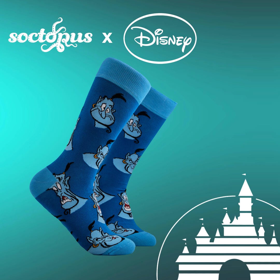 Disney's Aladdin Socks Genie Novelty Socks Sock Gifts Socks for Men ...