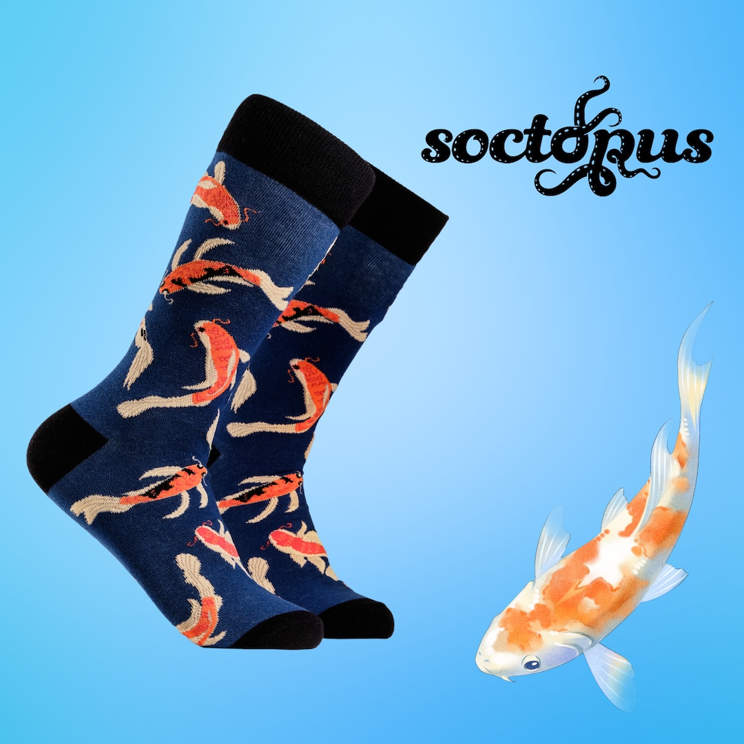 Koi Carp Socks Fishing Socks Carp Socks Sock Gifts Novelty Socks Unisex ...