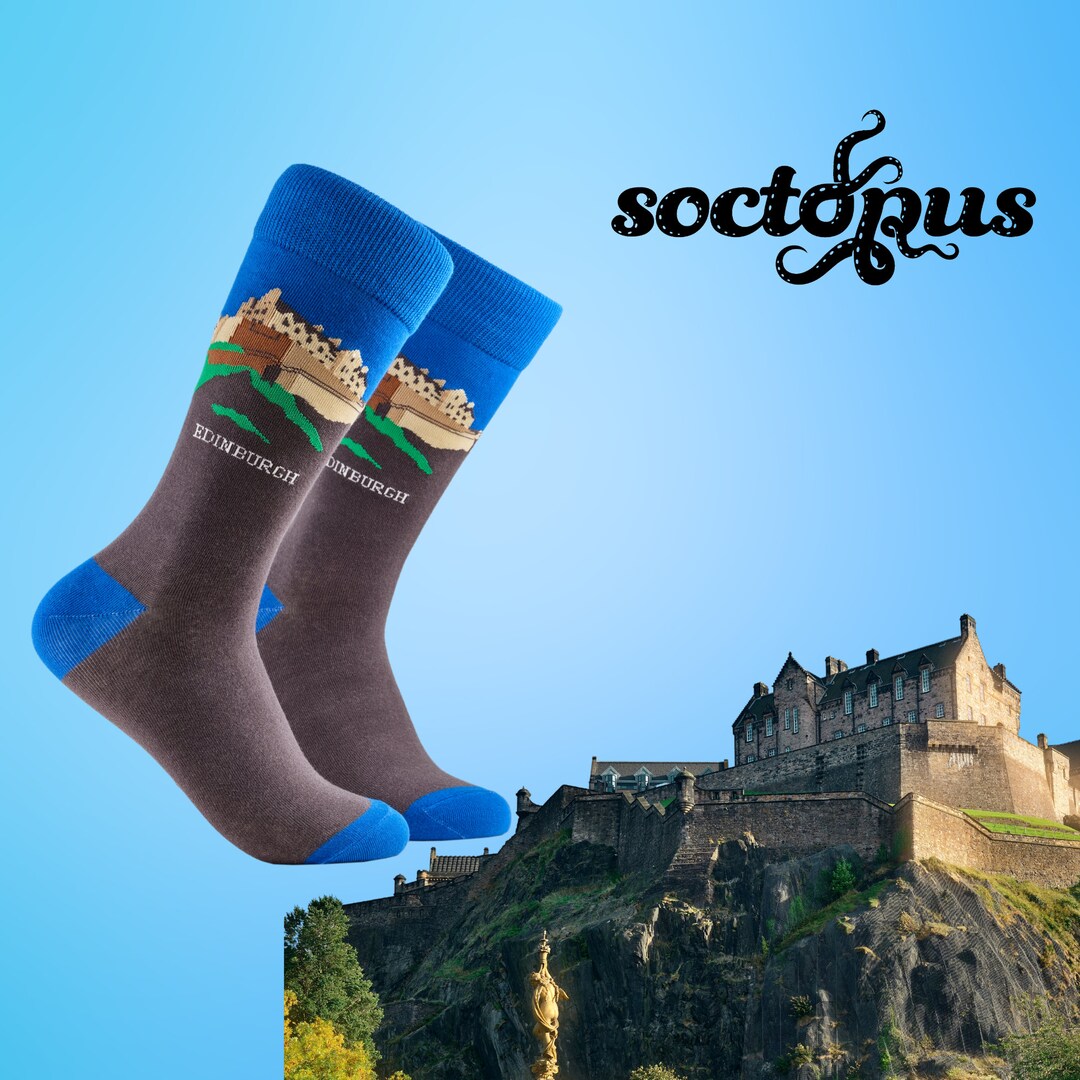 Edinburgh Castle Socks - Etsy
