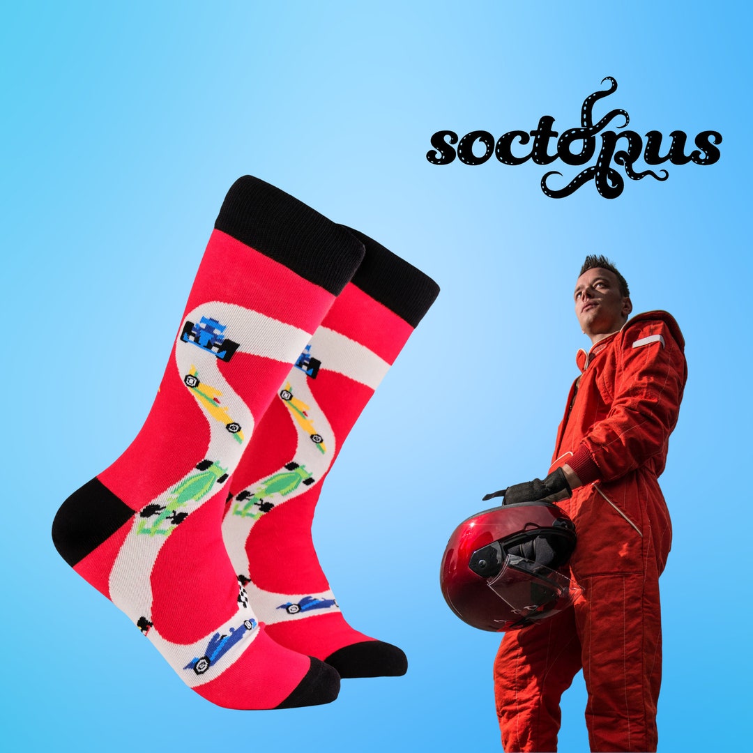 F1 Socks Novelty Socks Socks Gifts Formula 1 Gifts F1 Gifts for Him ...
