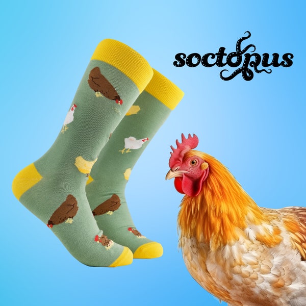 Hen Chicken Socks - Etsy