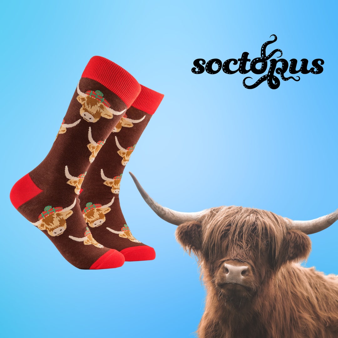 Highland Cow Socks - Etsy