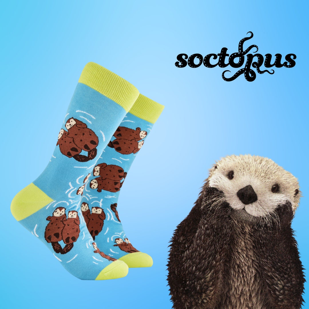 Otter Socks Otter Gifts Otter Family Socks Socks Gifts Novelty Socks ...