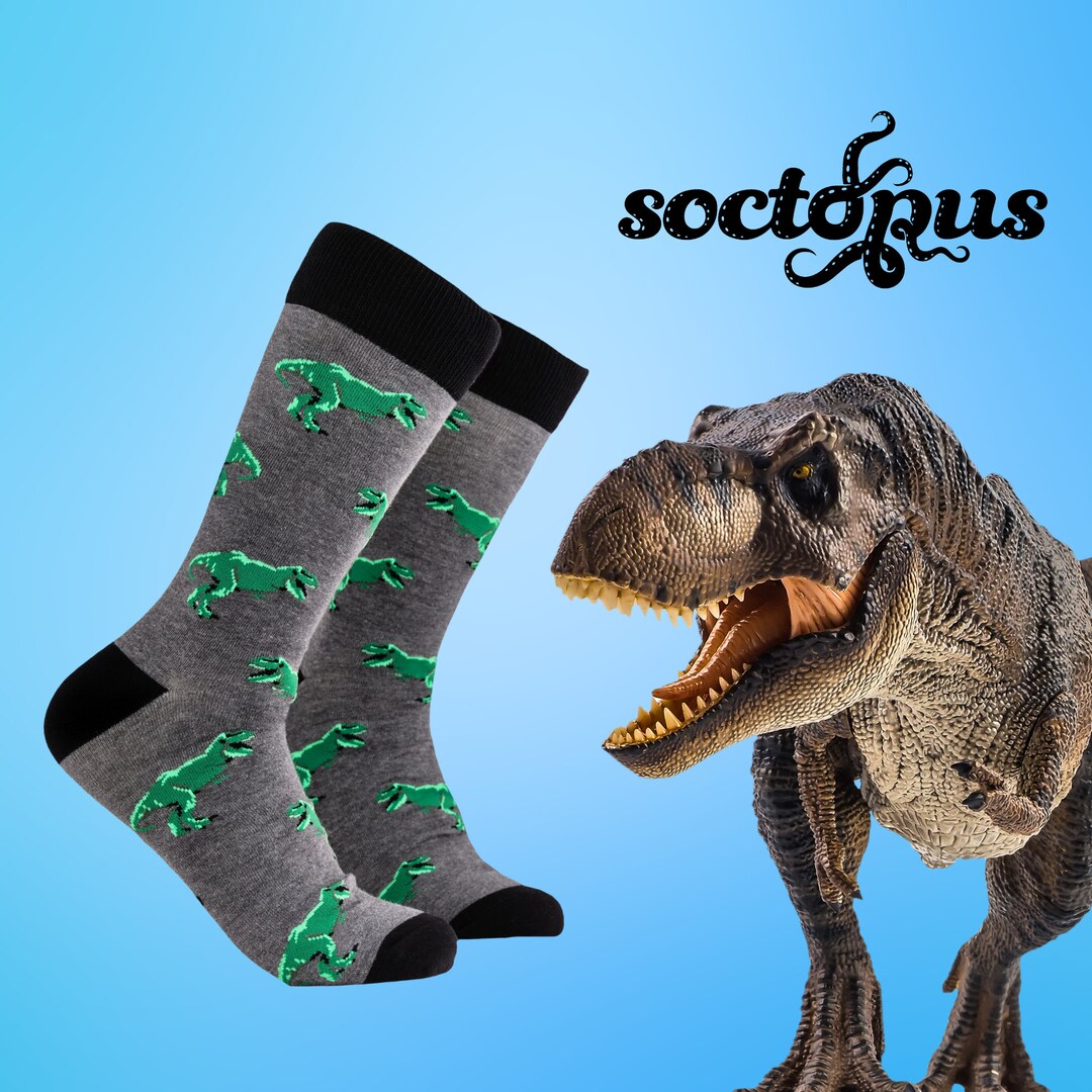 Dinosaur Socks Sock Gifts T-rex Novelty Socks Dino Gift Dinosaur Lover ...