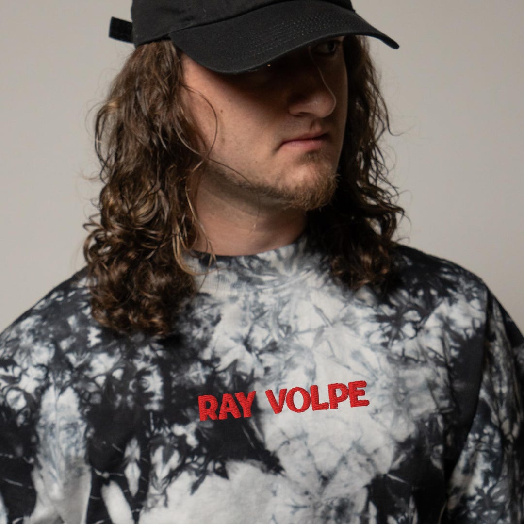 Ray Volpe Unisex Embroidered Oversized Tie-dye T-shirt - Etsy