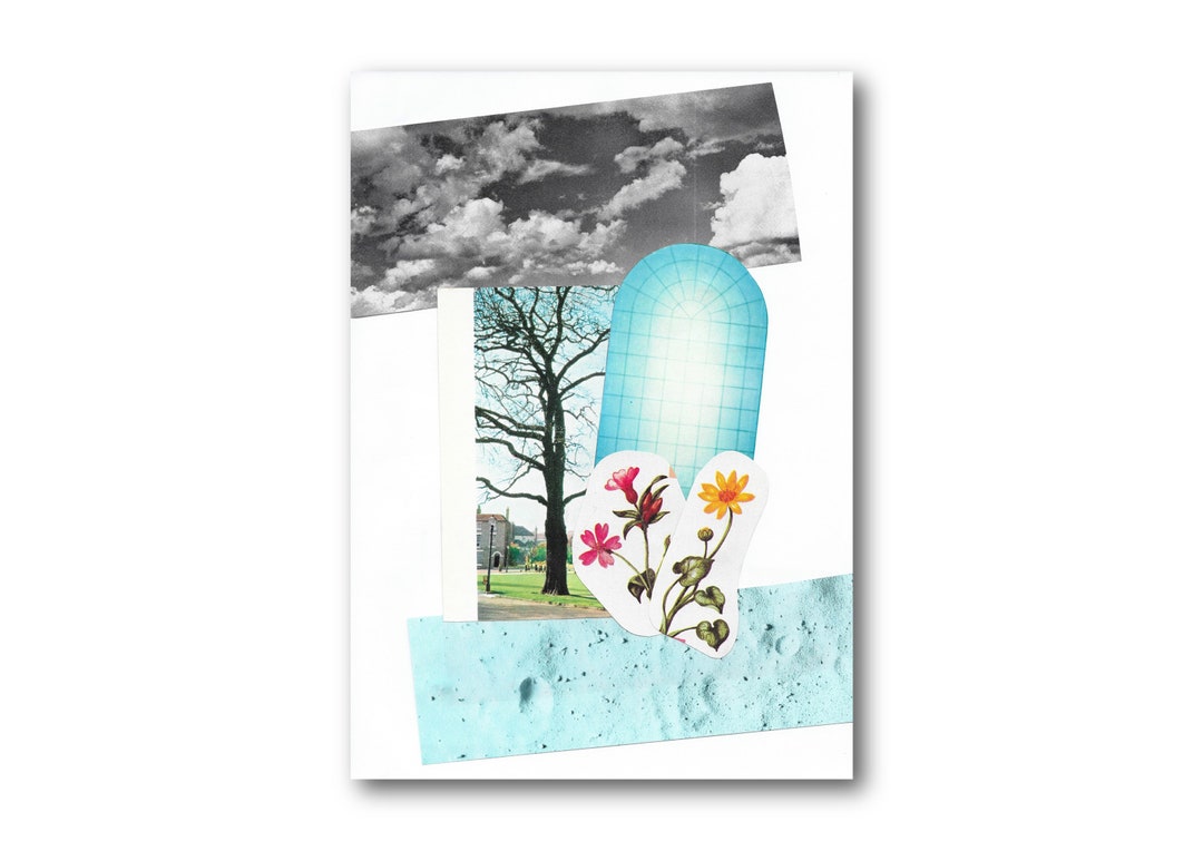 Surreal Spring Landscape Print Surreal Landscape Collage - Etsy