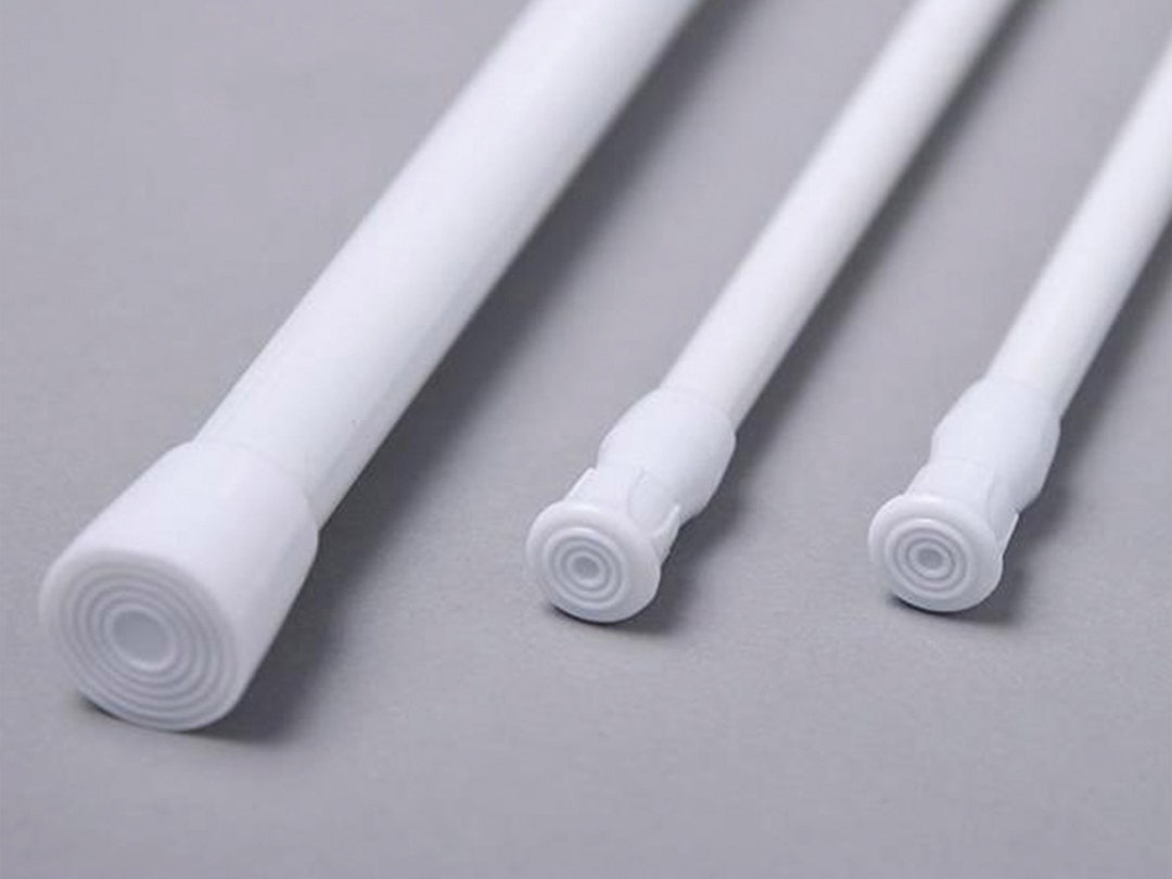 2pc Adjustable Curtain Rod Clothes Rod Suitable for 19~35inch(50-90cm ...