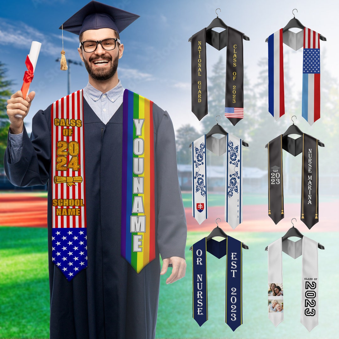 Custom Special Graduation Stole, Personalized Graduation Sash ...