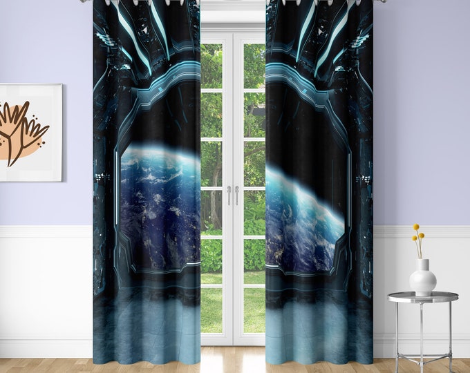 The Starry Night Window Curtain Vincent Van Gogh Starry Night Over ...