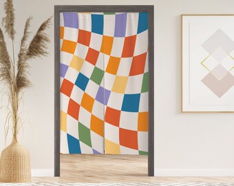 Koi Lucky Fish Noren Door Curtain With Velcro/grommet/sleeve, Japanese ...