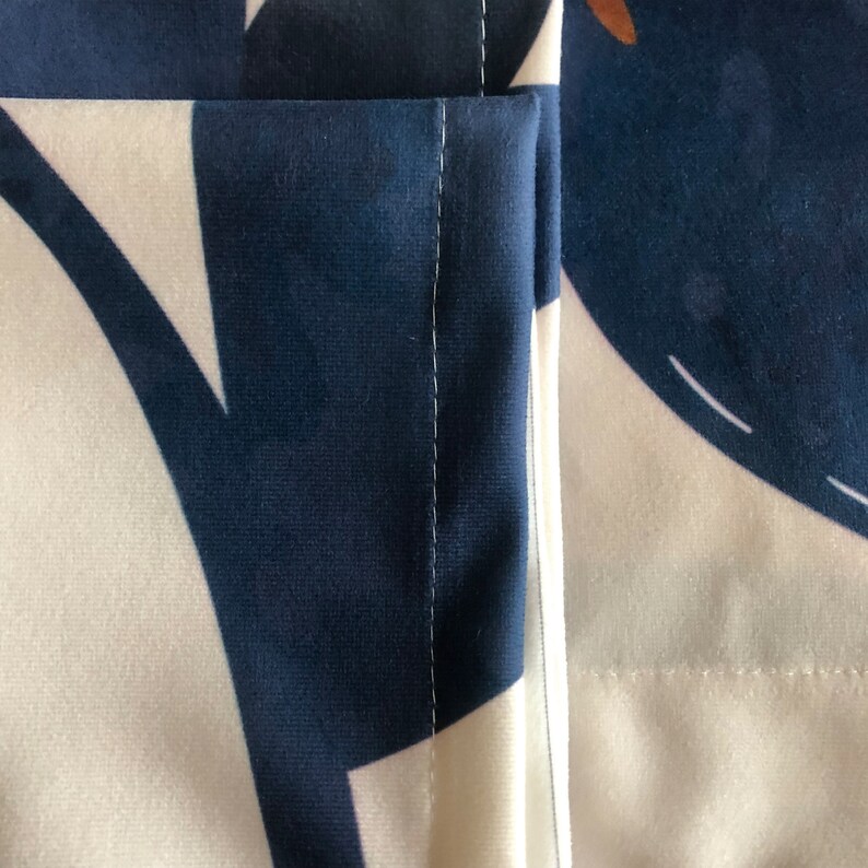 Japanese Waves Noren Door Curtain With Velcro/grommet/sleeve - Etsy