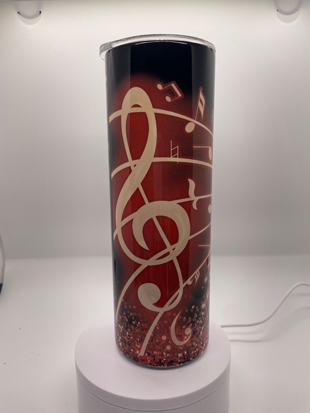 Treble Clef Music 20oz Insulated Skinny Tumbler, Includes Lid, Reusable ...