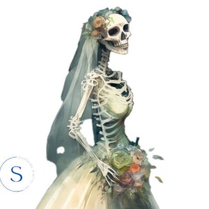 Skeleton Bride and Groom PNG Dead Lovers Svg Dead Skeleton Love Svg ...