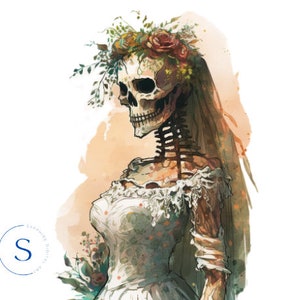 Skeleton Bride and Groom PNG Dead Lovers Svg Dead Skeleton Love Svg ...