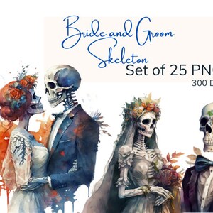 Skeleton Bride and Groom PNG Dead Lovers Svg Dead Skeleton Love Svg ...