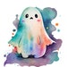 Cute Ghost Watercolor PNG Halloween PNG Ghost Clip Art - Etsy
