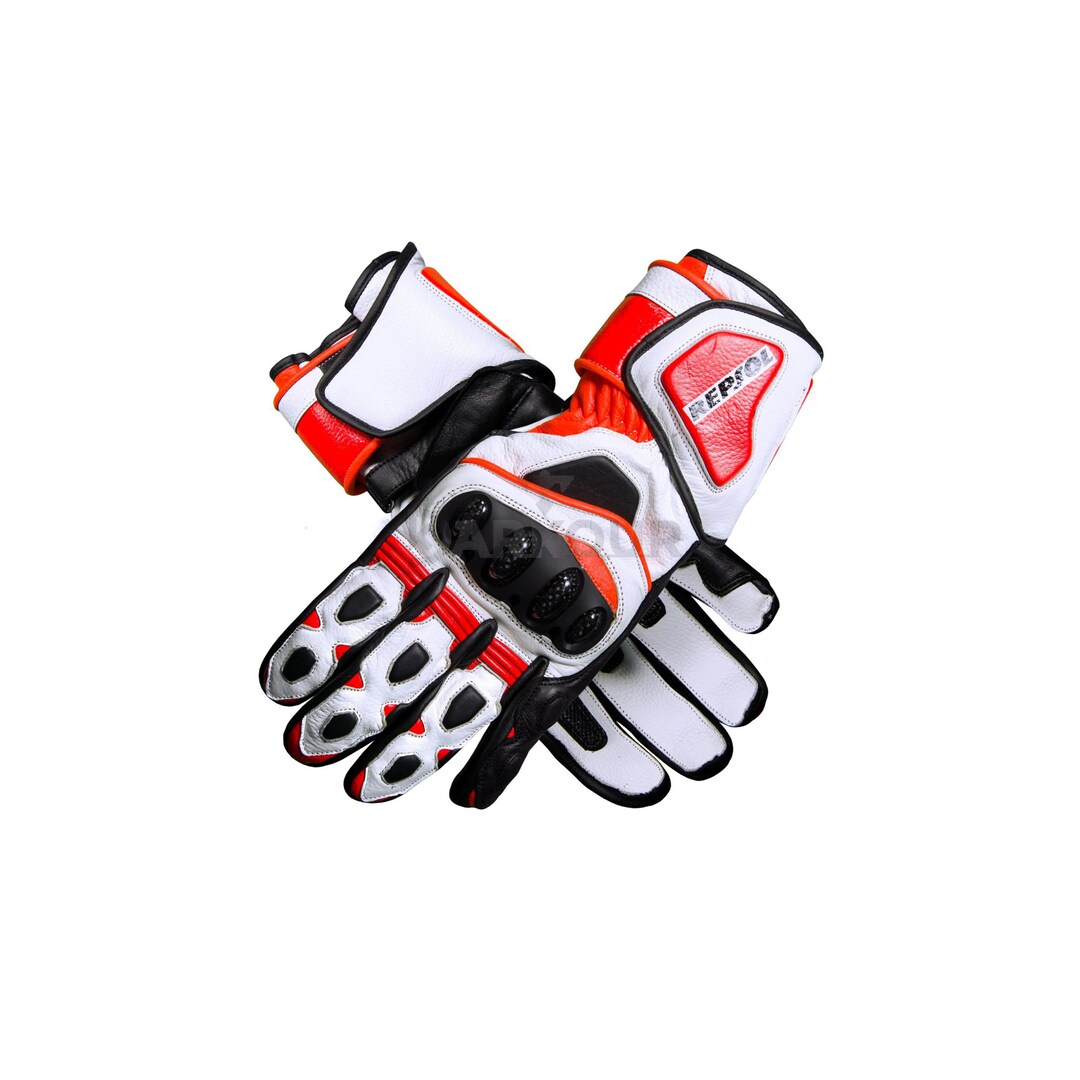 Repsol Red White Custom Made Motogp Motorcycle Top Grain - Etsy