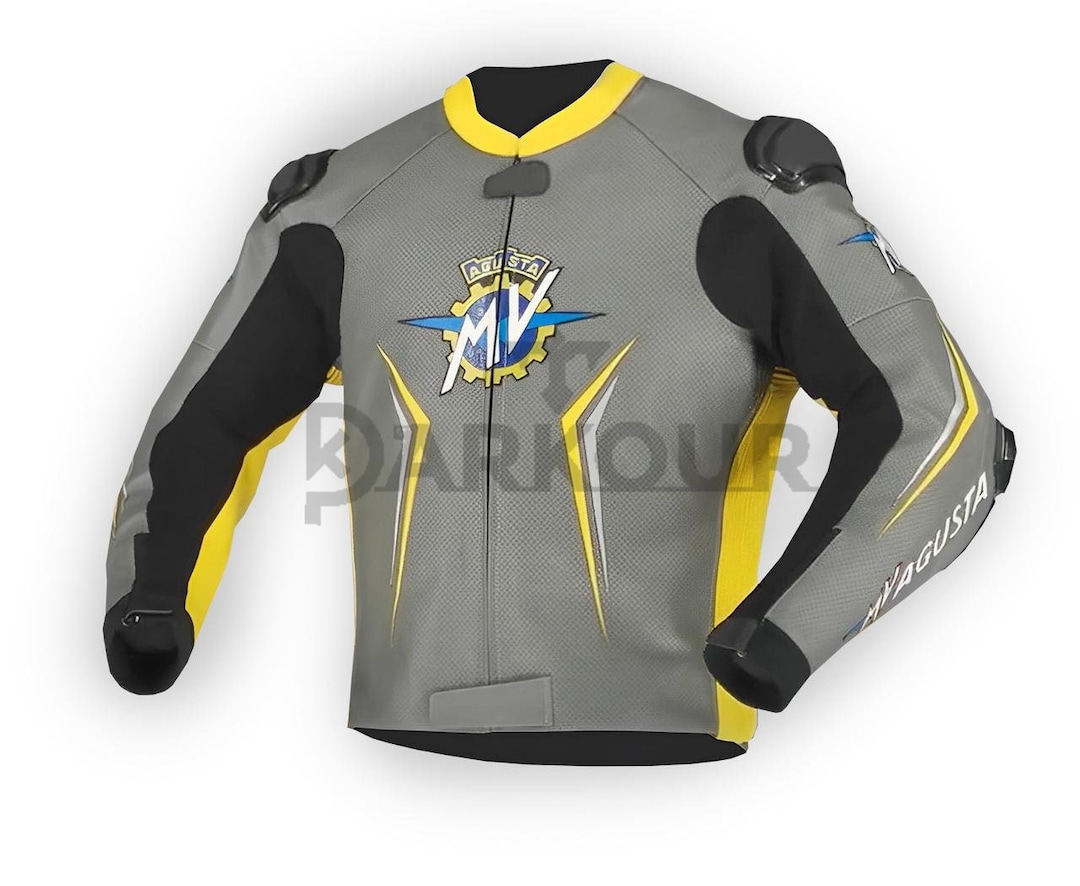 MV AGUSTA Motorbike Racing Real Leather Jacket for Biker Men and Women ...