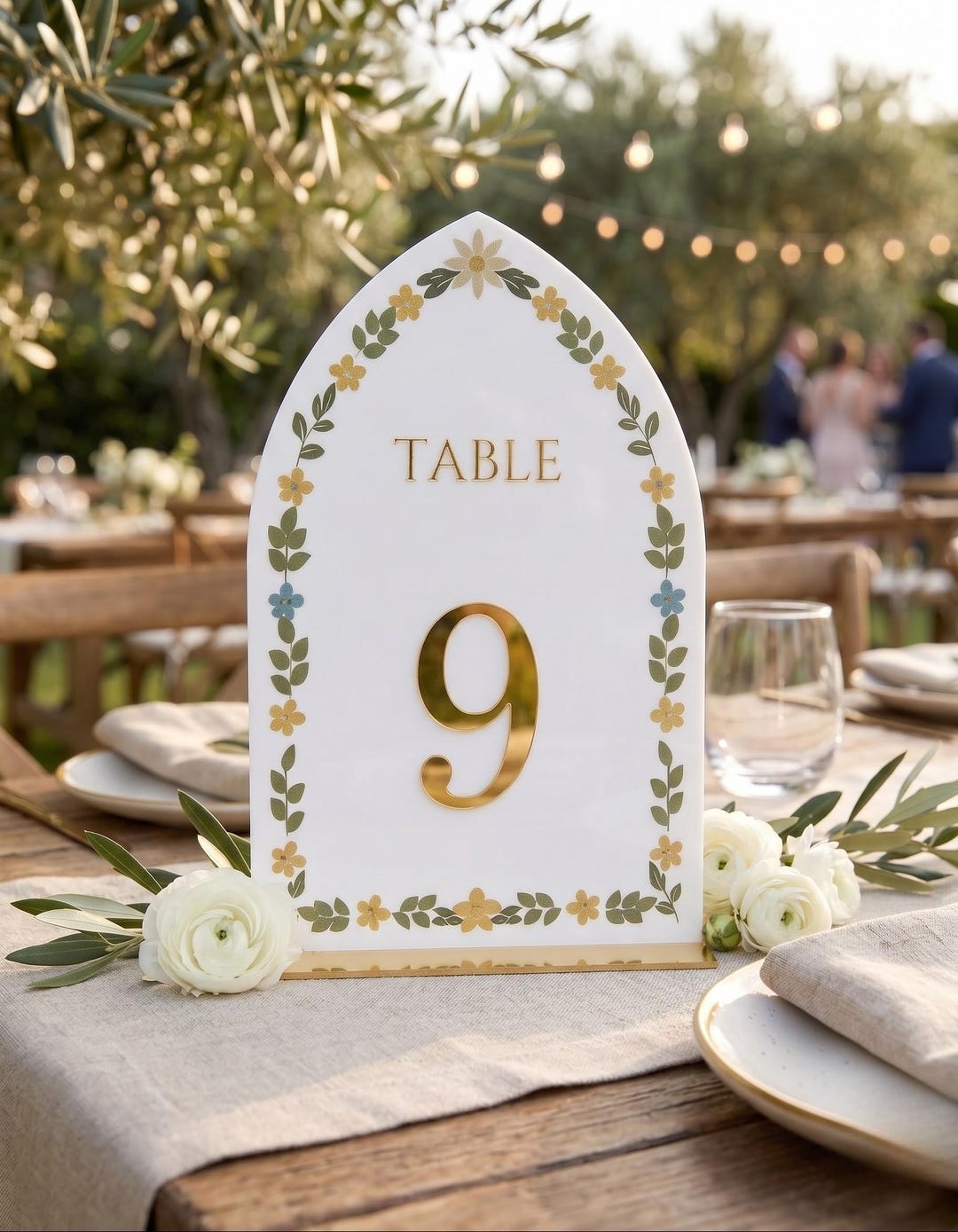 Floral Table Numbers, Wedding Signage, Reception Decor - Etsy