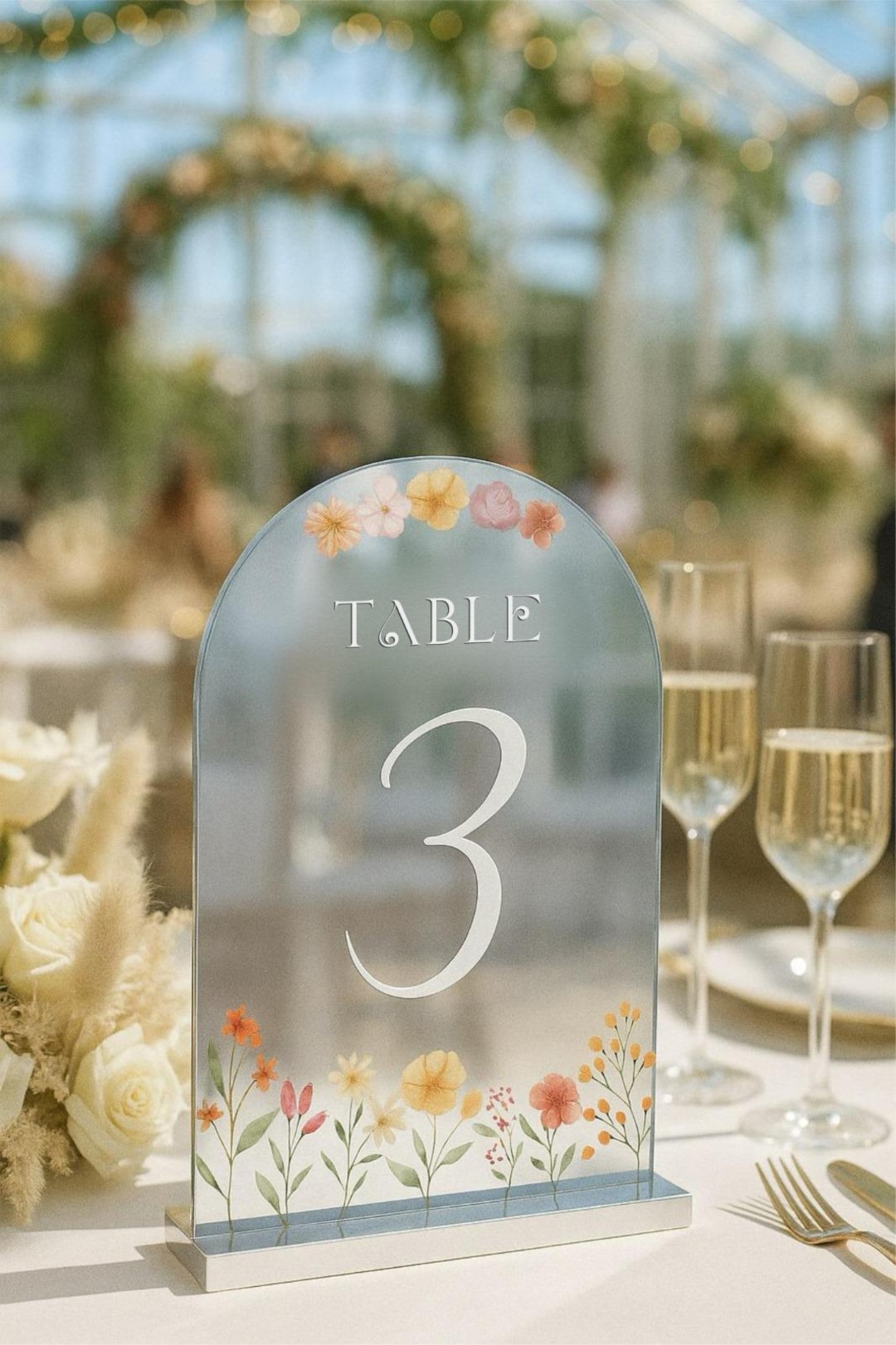 Acrylic Table Number Signs for Wedding Decoration - Etsy