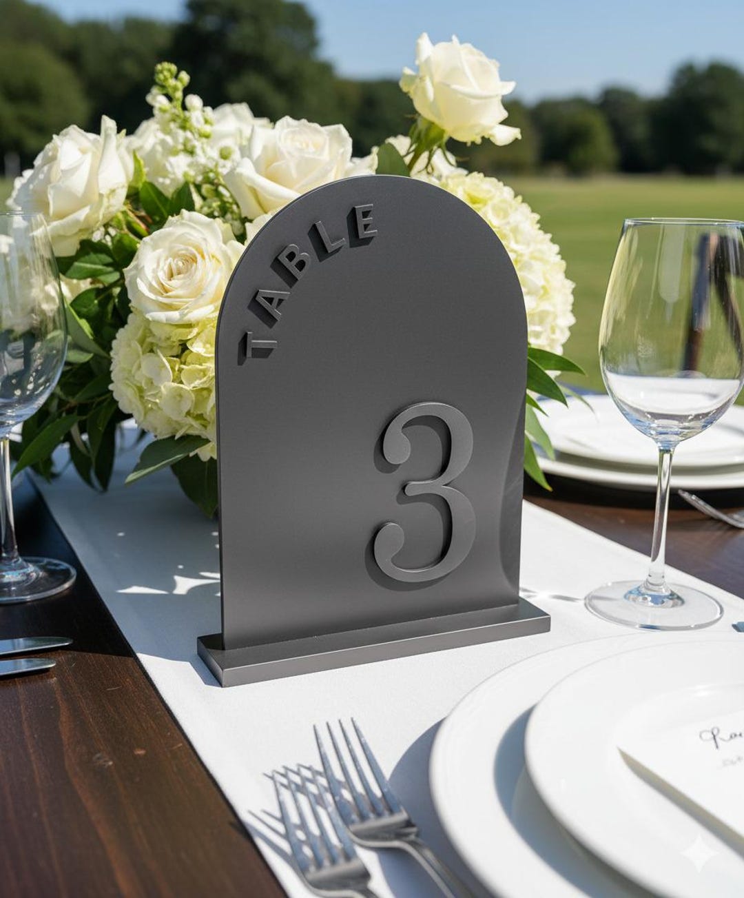 Black Table Numbers, Wedding Reception Decor, Acrylic Signs - Etsy