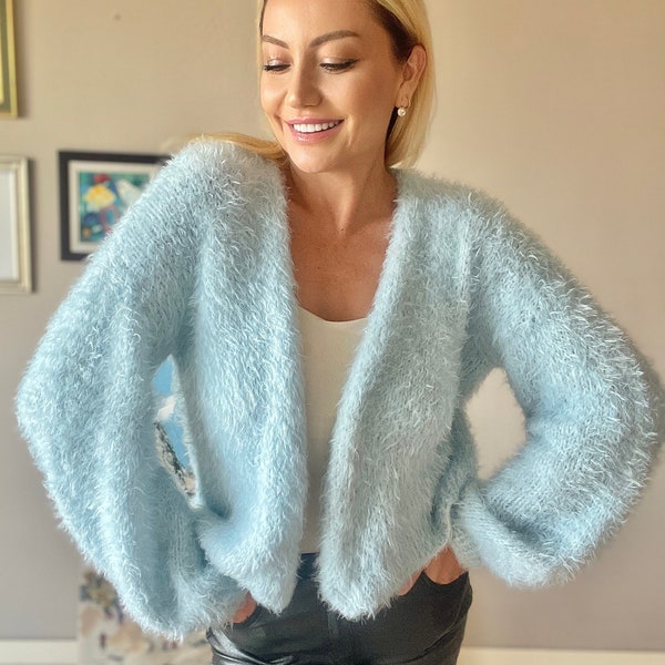 Baby Blue Cardigan - Etsy