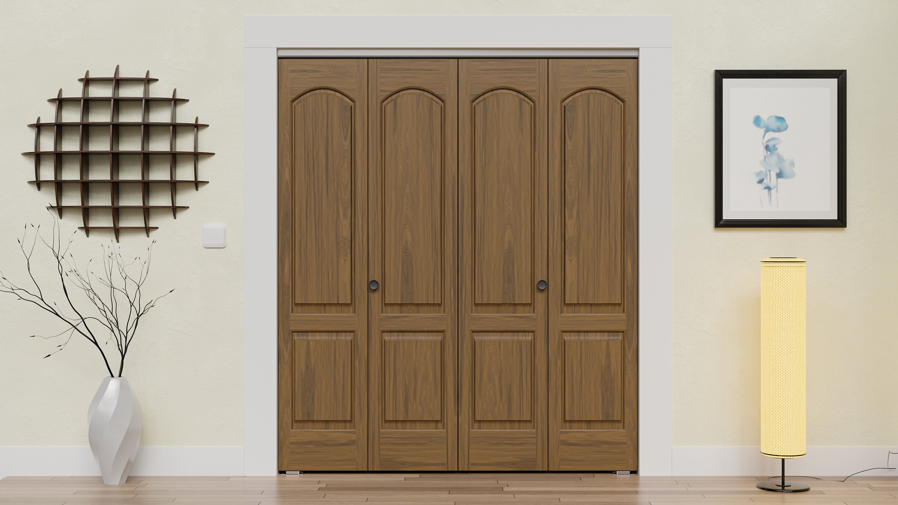 Villar Home Designs Bifold Folding Heavy Duty Sliding Closet Door ...