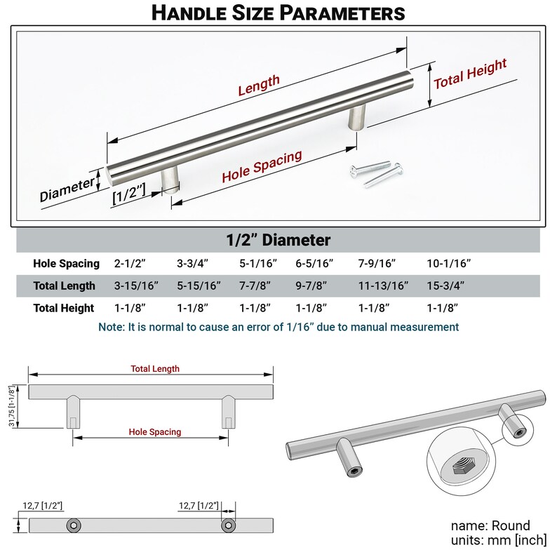 Villar Home Designs Kitchen Cabinet and Drawer Hardware Pulls Stainless ...