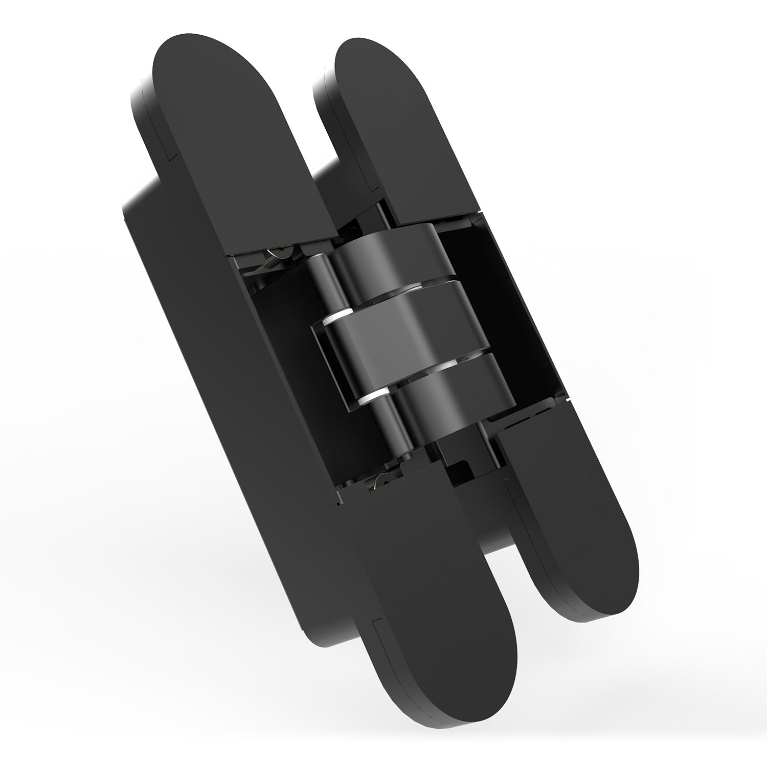 Black Matte Invisible Concealed Heavy Duty Door Hinge 3D 3-way ...