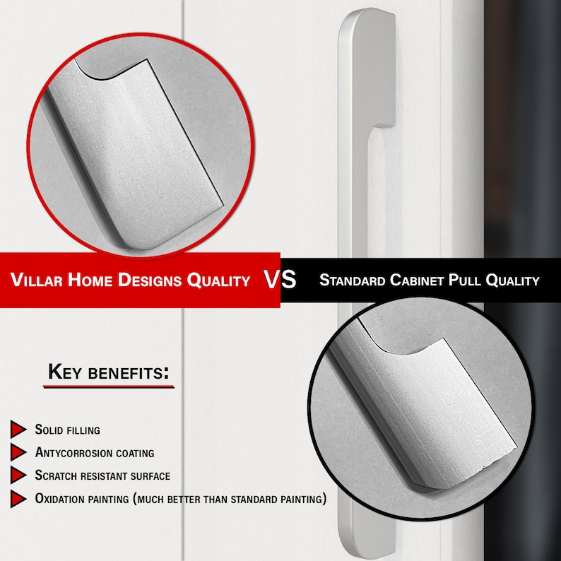 Villar Home Designs Kitchen Cabinet Furniture and Drawer Hardware Pulls ...