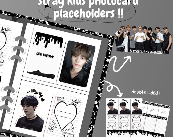 Kpop Photocard Binder Filler : Lee Know Stray Kids Pack digital ...