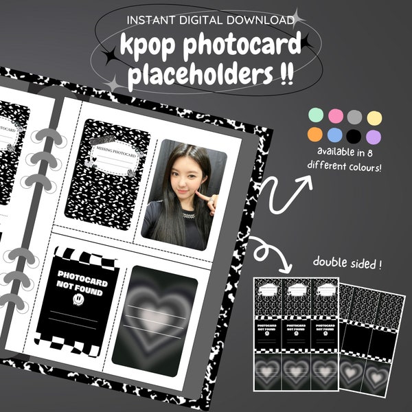 Kpop Missing Photocard Filler - Etsy