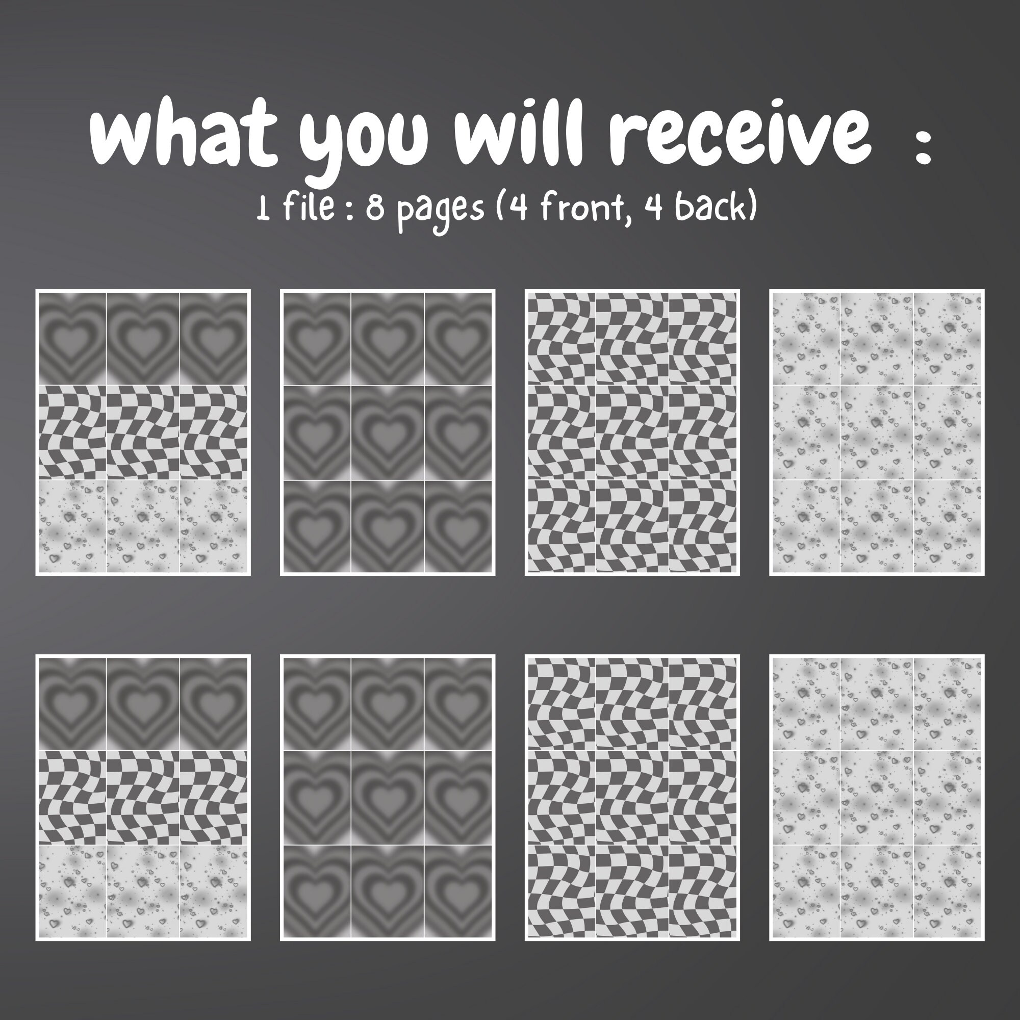 Kpop Photocard Binder Filler : Black Simple Pack !! [digital Download ...